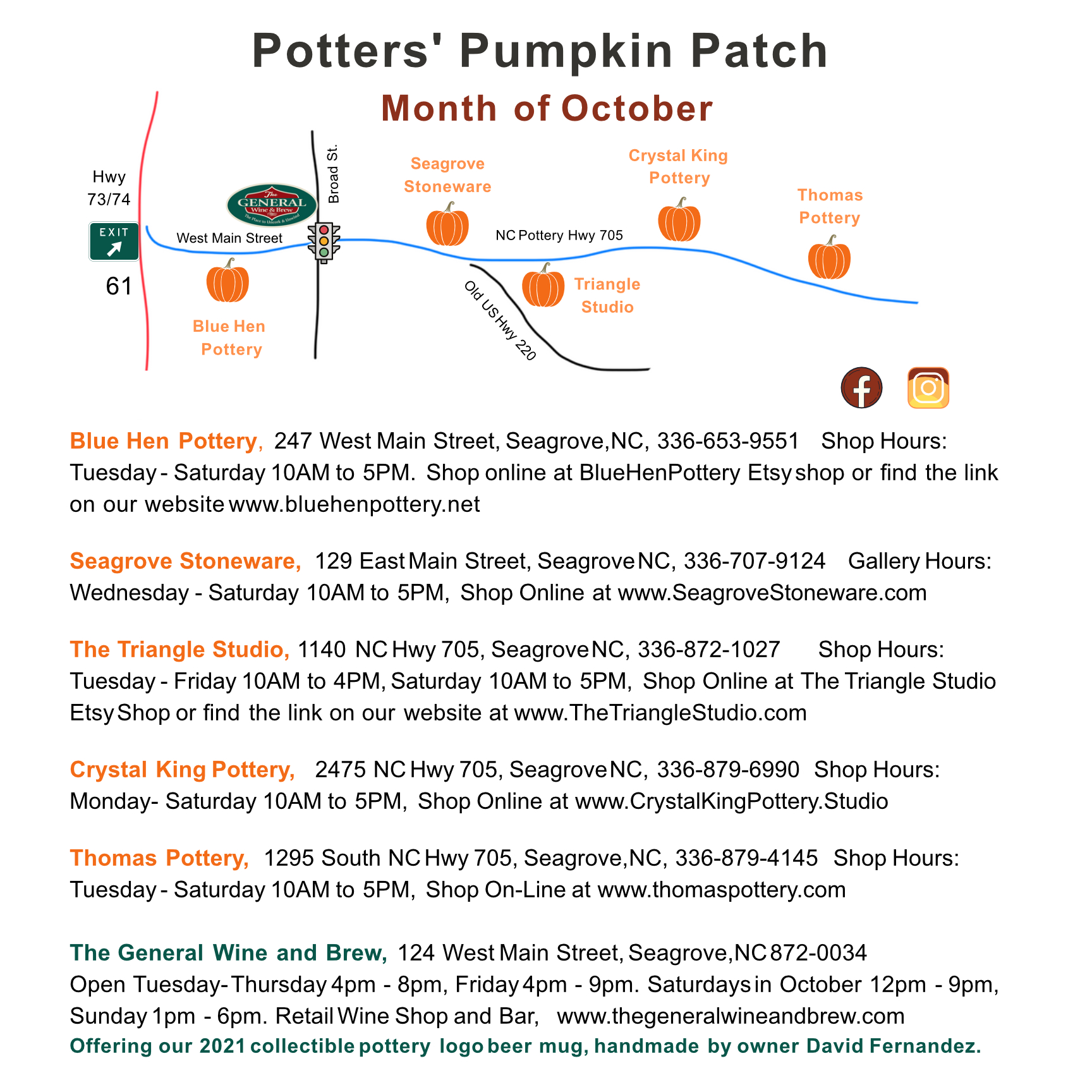 Map – Potters' Pumpkin Patch
